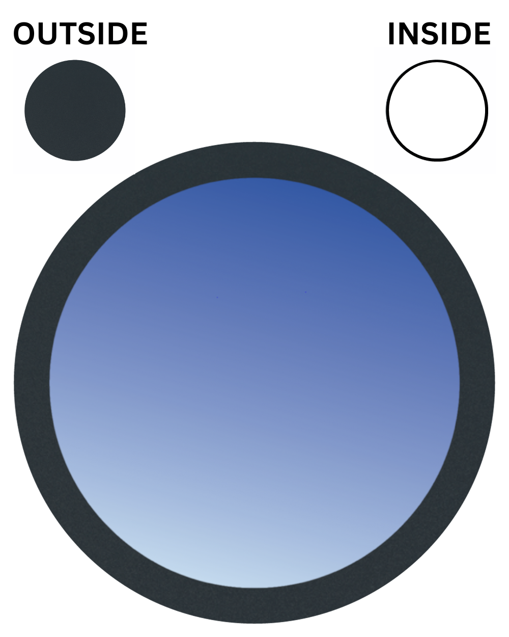 ANTHRACITE GREY ON WHITE Fixed Circular UPVC Port Hole Window ...